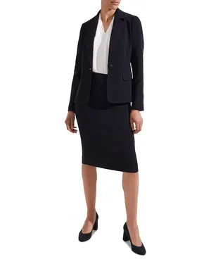 HOBBS LONDON Stevie Pencil Skirt - Navy