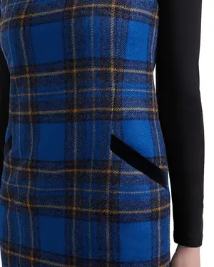 HOBBS LONDON Maven Plaid Wool Dress