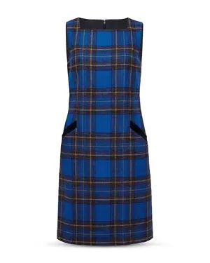 HOBBS LONDON Maven Plaid Wool Dress