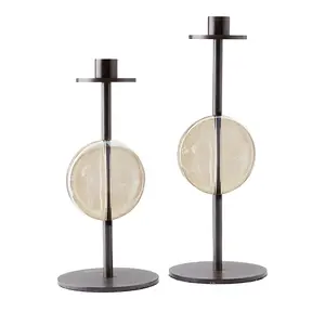 ARTERIORS Terrell Candleholders, Set Of 2 - Black
