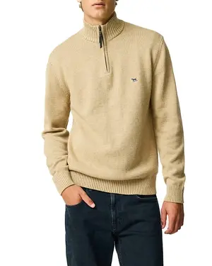Rodd & Gunn Merrick Bay Quarter-zip Sweater - Barley