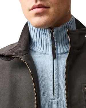 Rodd & Gunn Merrick Bay Quarter-zip Sweater - Glacier