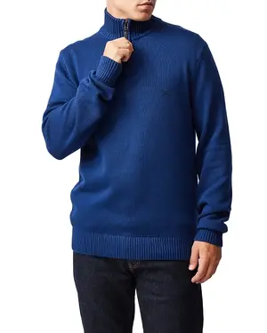 Rodd & Gunn Merrick Bay Quarter-zip Sweater - Lagoon