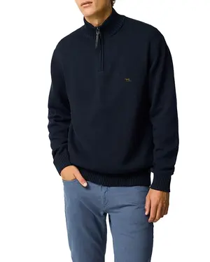 Rodd & Gunn Merrick Bay Quarter-zip Sweater - Sapphire