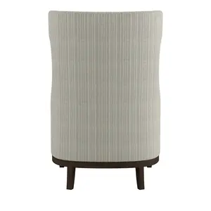 BERNHARDT Ventura Wingback Chair - - Cream Stripe