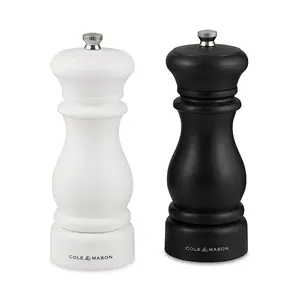 COLE & MASON Southwold Salt And Pepper Grinders - Black/white
