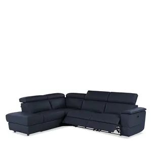GIUSEPPE NICOLETTI Ronaldo 3 Piece Recliner Sectional - Bull Blu