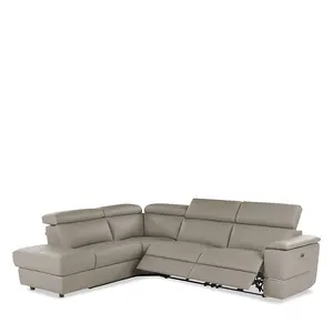 GIUSEPPE NICOLETTI Ronaldo 3 Piece Recliner Sectional - Bull Fango