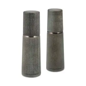 COLE & MASON Marlow Beech Wood Salt And Pepper Mills - Gray
