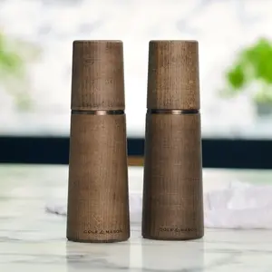 COLE & MASON Marlow Beech Wood Salt And Pepper Mills