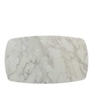 THEODORE ALEXANDER Repose Wooden Coffee Table With Marble Top - Gray Oak