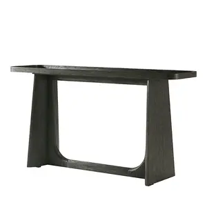 THEODORE ALEXANDER Repose Wooden Console Table - Charcoal Oak