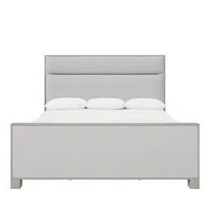 BERNHARDT Stratum Panel Bed, Queen - Gray