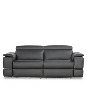 GIUSEPPE NICOLETTI Ronaldo Power Reclining Sofa - Bull Black