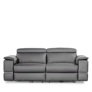 GIUSEPPE NICOLETTI Ronaldo Power Reclining Sofa - Bull Grigio Scuro