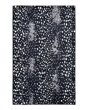 TIMELESS RUG DESIGNS Louis S3253 Area Rug, 9' X 12 - Black