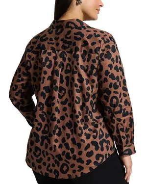 Foxcroft Charlie Cheetah Long Sleeve Shirt