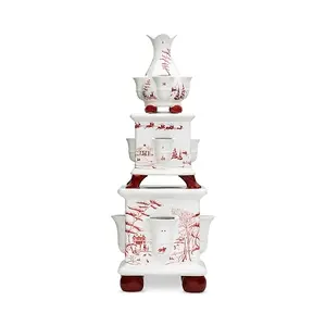 JULISKA Country Estate Winter Frolic Tulipiere Tower - Ruby