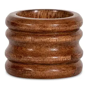 JULISKA Bilbao Wood Napkin Ring - Brown
