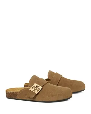 Tory Burch Mellow Suede Mules River Rock