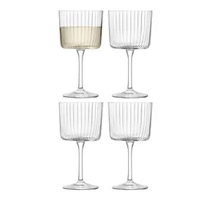LSA Gio Line Wine Glass, Set Of 4 - Clear