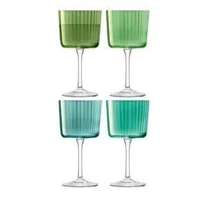 LSA Gems Wine Glass, Set Of 4 - Jade