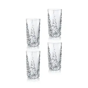 NACHTMANN Sculpture Highball Longdrink Glasses, Set Of 4 - Clear