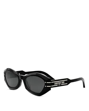 Dior Signature B1u Butterfly Sunglasses - Black/gray Solid