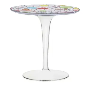 KARTELL Tip Top Table In With Sketch Drawings - Crystal