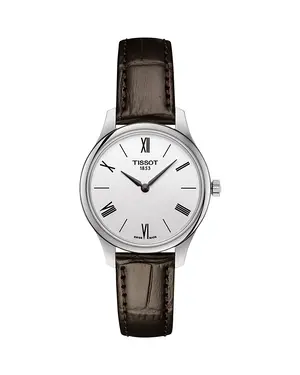 TISSOT Tradition 31mm Watch - Silver/brown