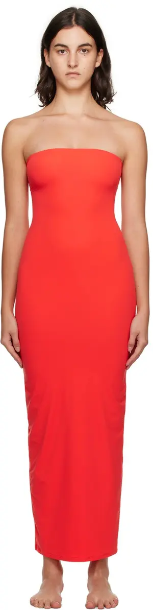 SKIMS SKIMS Fits Everybody Tube Maxi Dress - Poppy