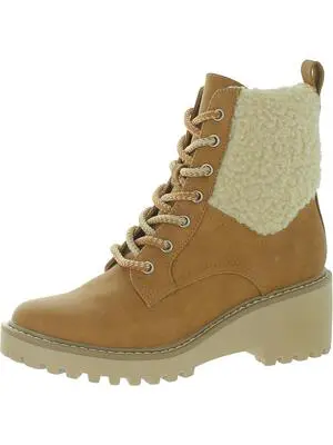 Dolce Vita Rylie Womens Outdoor Lugged Sole Hiking Boots - Brown