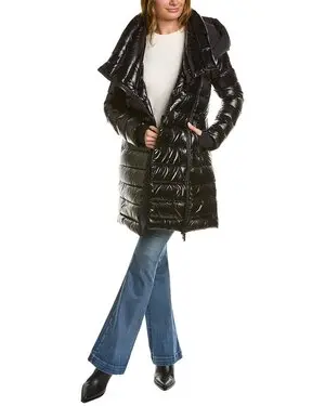 Rudsak Medla Leathertrim Down Coat - Black