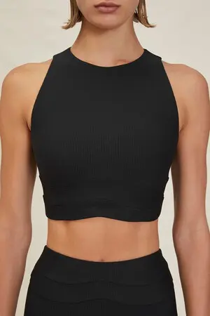 Devon Windsor Tatum Crop Top - Black