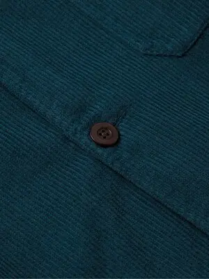 Portuguese Flannel Labura Cotton-corduroy Overshirt - Blue