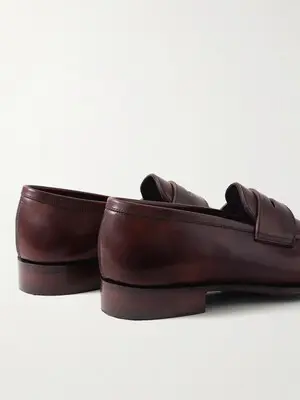 George Cleverley Bradley Ii Leather Penny Loafers