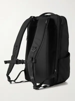 MASTER-PIECE CO Rise Ver.2 Leather-trimmed Mastertex-09 Backpack - Black