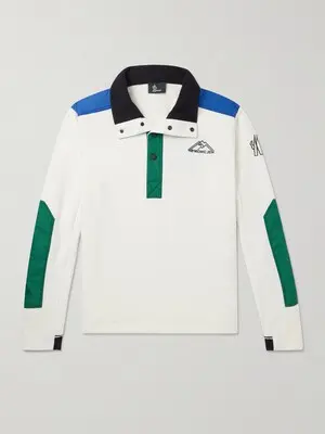 Moncler Shell-trimmed Fleece Jacket - White
