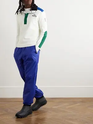 Moncler Shell-trimmed Fleece Jacket