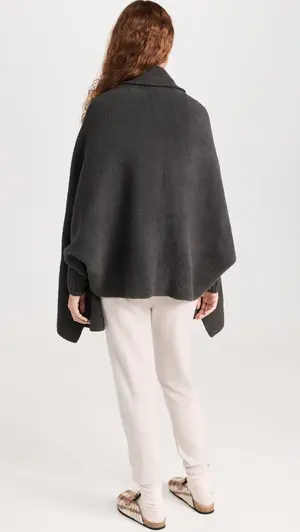 Barefoot Dreams Cozychic Blanket Wrap - Carbon