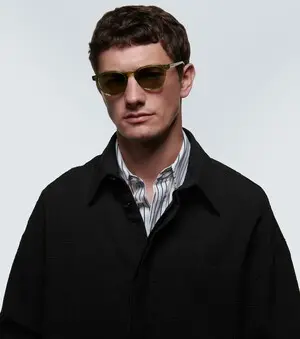 Bottega Veneta Panthos Round Sunglasses