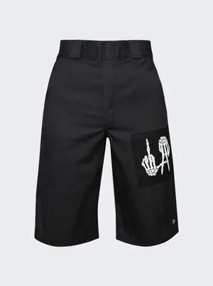 LOCAL AUTHORITY LA La Bones Fufc Chino Shorts - Black