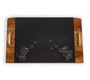 TOSCANA Mickey & Minnie Mouse Covina Slate Char Cuterie Tray - One-color