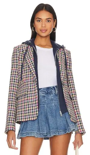 Central Park West Lucia Houndstooth Jacket