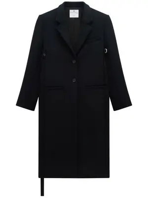 COURREGES Strap-detail Single-breasted Coat