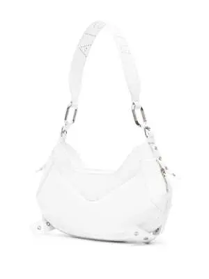 BIASIA Y2k Leather Shoulder Bag - White
