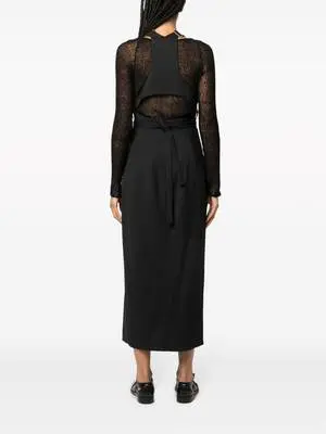 PATOU Virgin Wool-blend Pinafore Dress