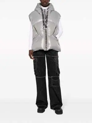 Khrisjoy Hooded Padded Gilet - Grey