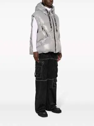 Khrisjoy Hooded Padded Gilet - Grey