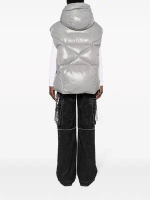 Khrisjoy Hooded Padded Gilet - Grey